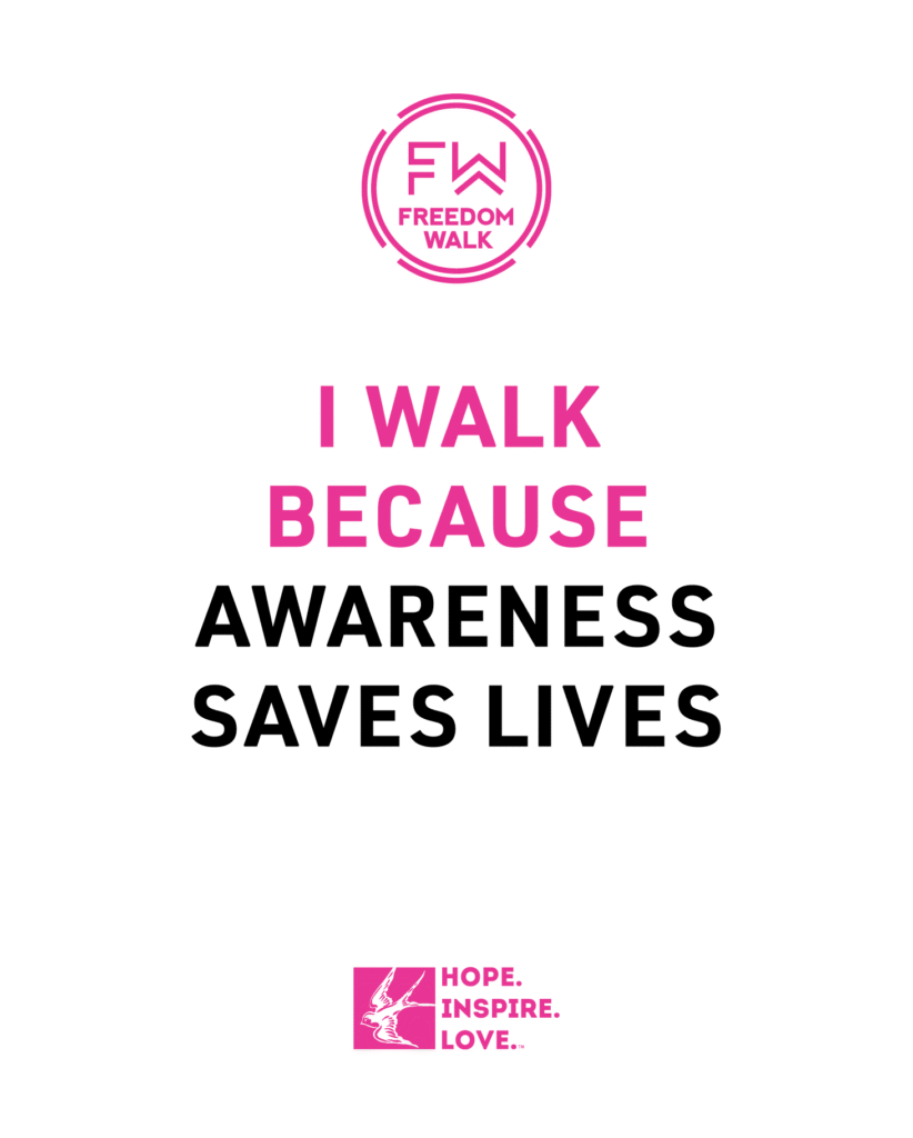 Freedom Walk Social Media Guide | Hope Inspire Love