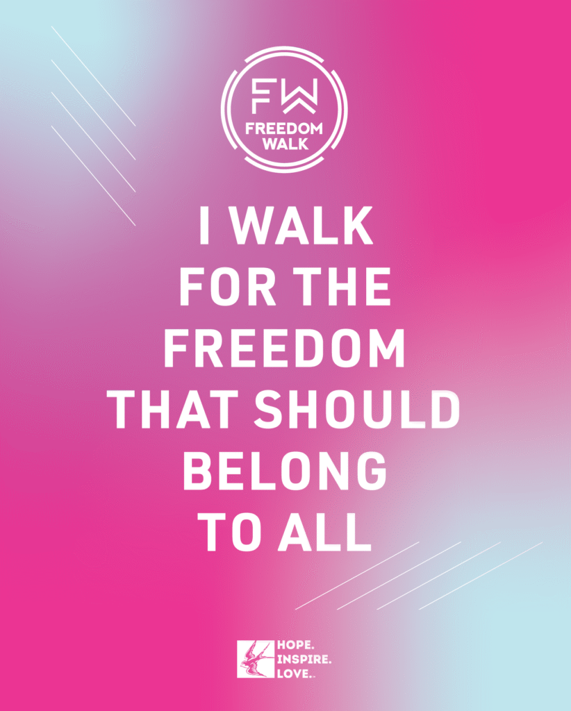 Freedom Walk Social Media Guide | Hope Inspire Love